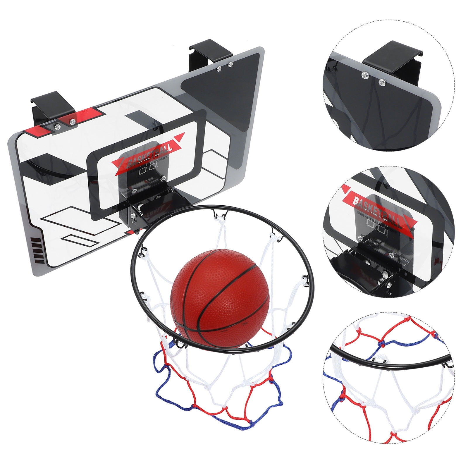 WHAMVOX 1 Set Mini Basketball Hoop Set Wall Mounted Basketball Hoop Set ...