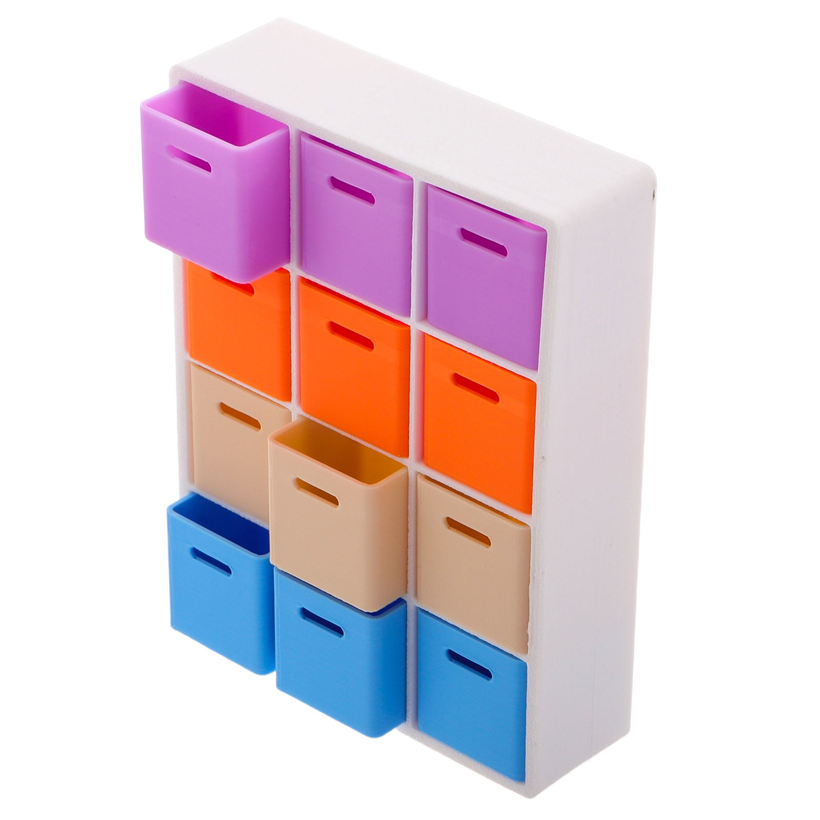 WHAMVOX 1 Set Miniature Dollhouse Storage Boxes and Shelf 1:12 DIY ...