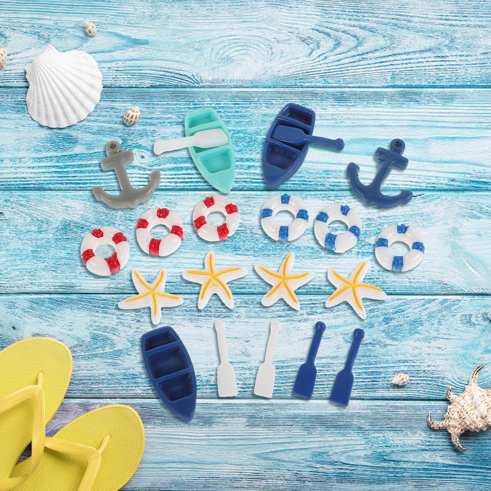 WHAMVOX 1 Set Miniature Nautical Figurines And Mini Boat Decor For ...