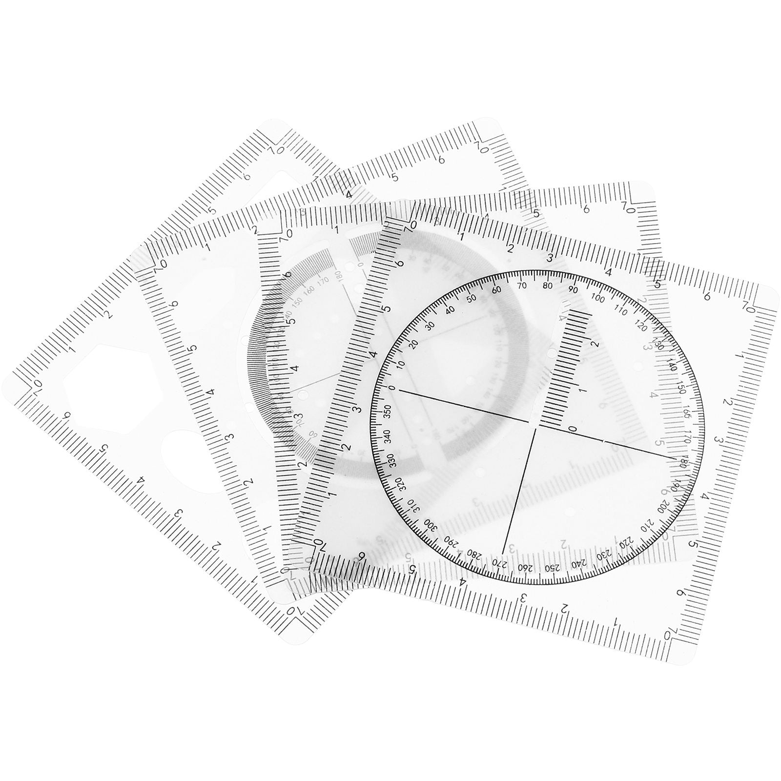 WHAMVOX 1 Set Multifunctional Drawing Ruler and Ellipse Measuring Tool ...