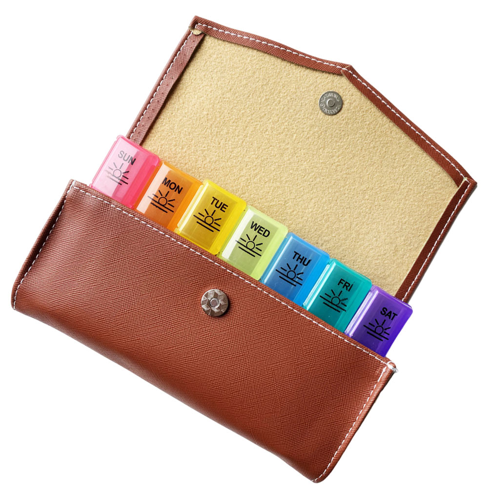 WHAMVOX 1 Set Multiple Grid PU Storage Bag Storage Pouch Wallet Kit ...
