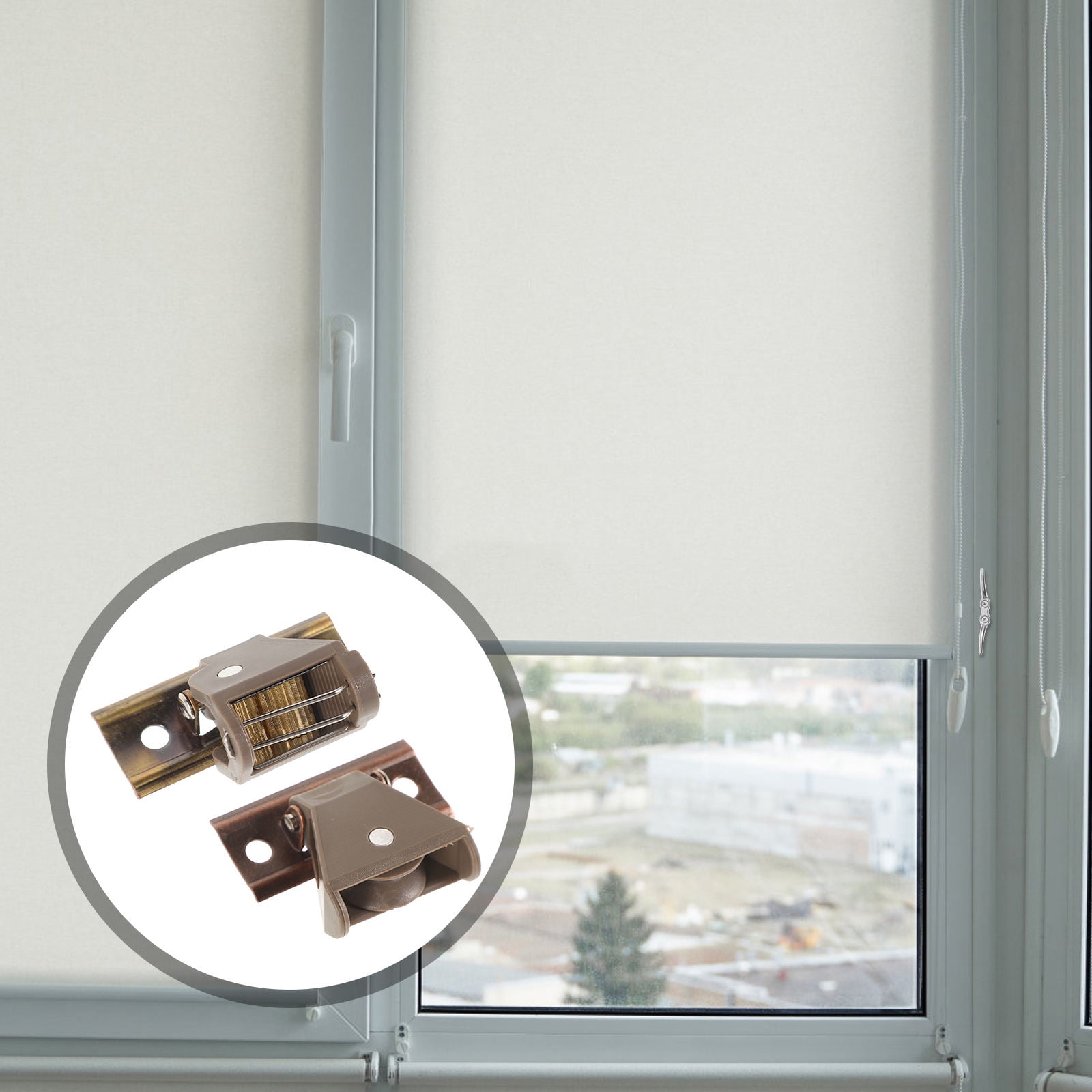 WHAMVOX 1 Set Of Roman Blind Cord Locks Smooth Pulleys Blind Shade Cord ...