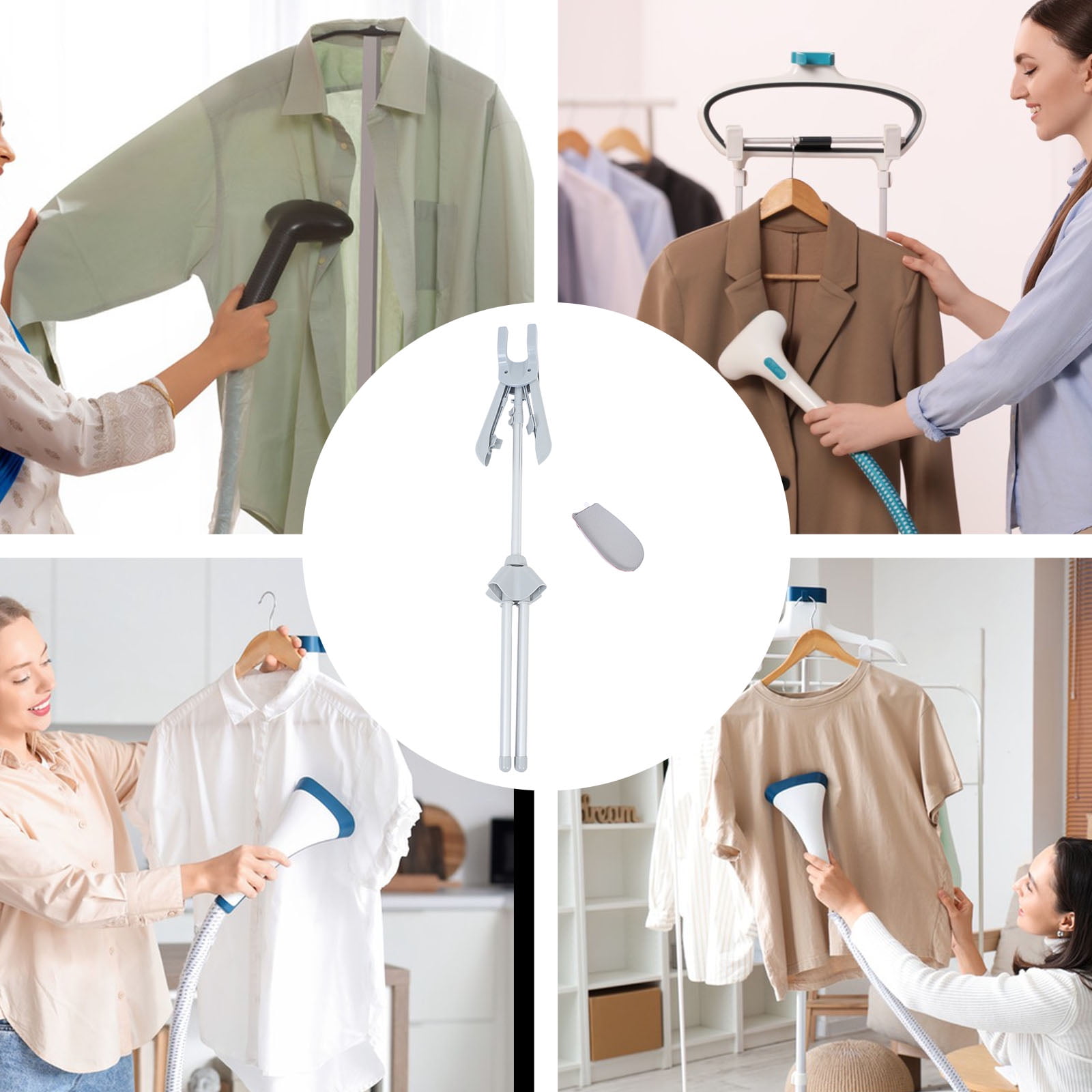 WHAMVOX 1 Set Of Telescopic Clothes Steamer Rack Foldable Space-Saving ...