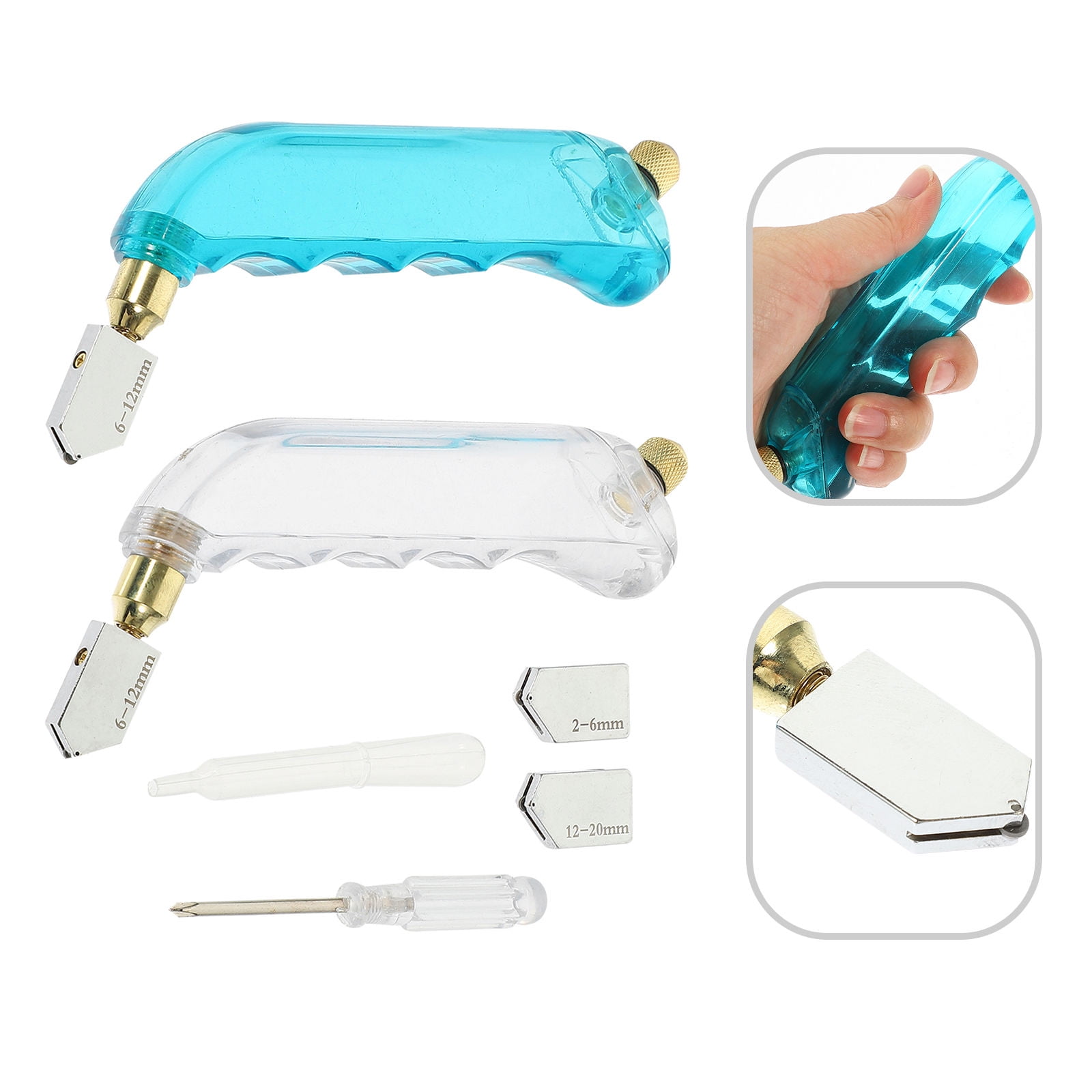 WHAMVOX 1 Set Oil Feed Glass Cutter Stained Glass Crafting Tool Set ...