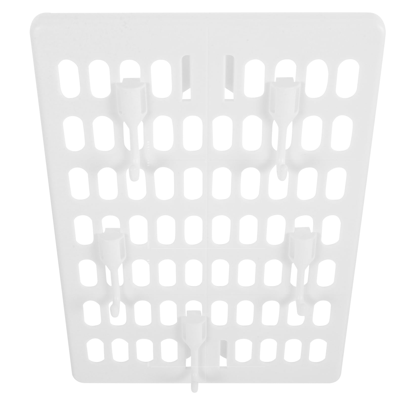 WHAMVOX 1 Set Peg Board Display Stand Rectangular White Plastic for ...