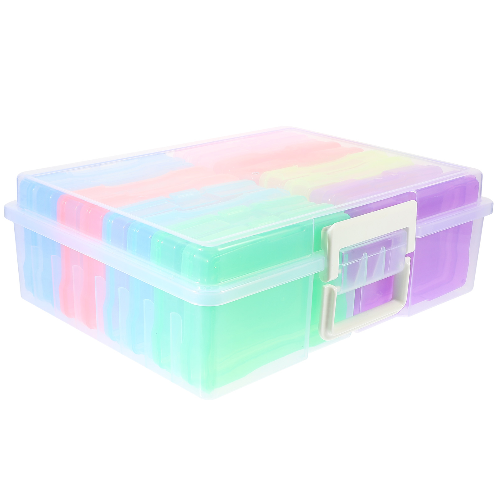 WHAMVOX 1 Set Photo Picture Storage Box Cards Storage Container Box ...