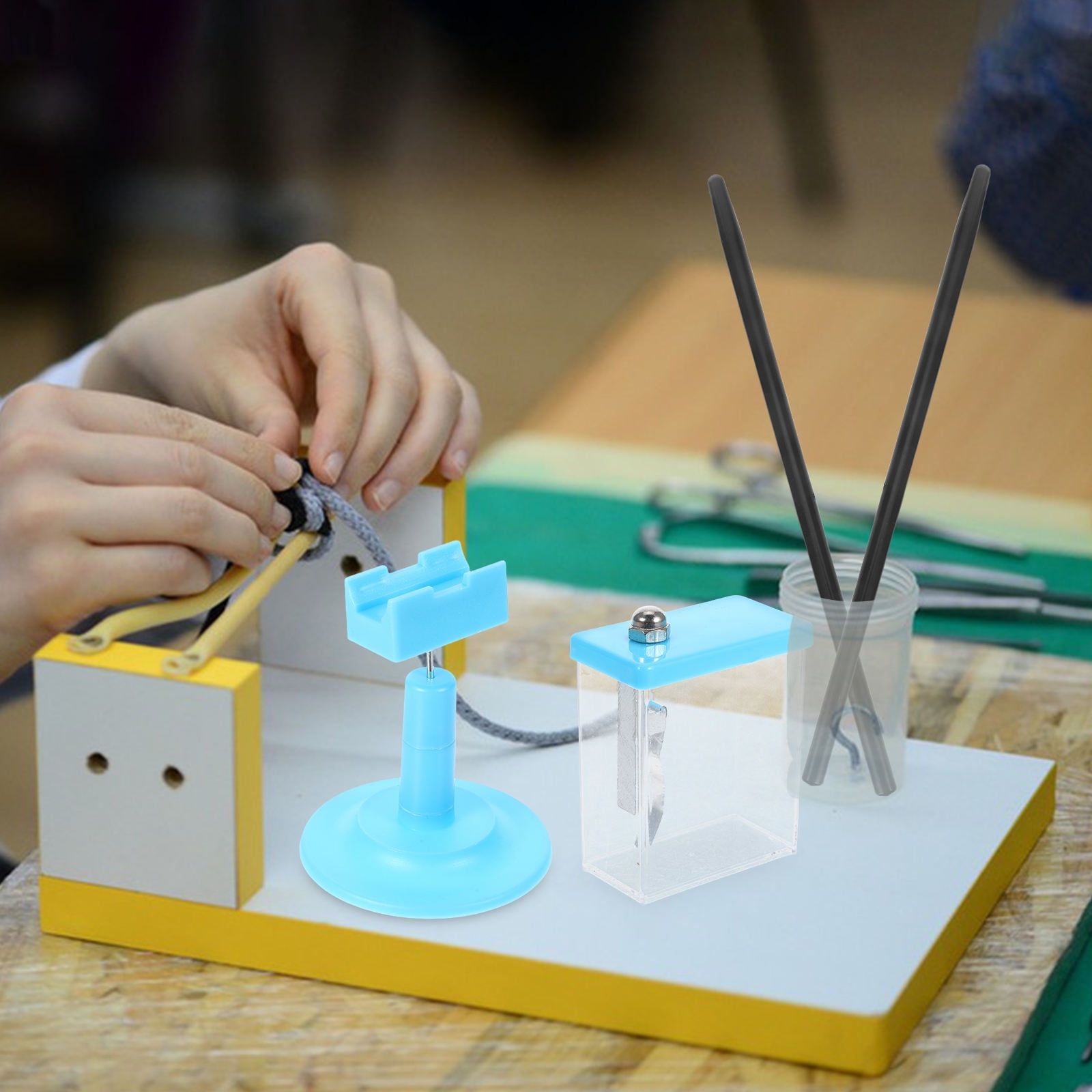 WHAMVOX 1 Set Physics Science Experiment Kit Plastic Stick Friction ...