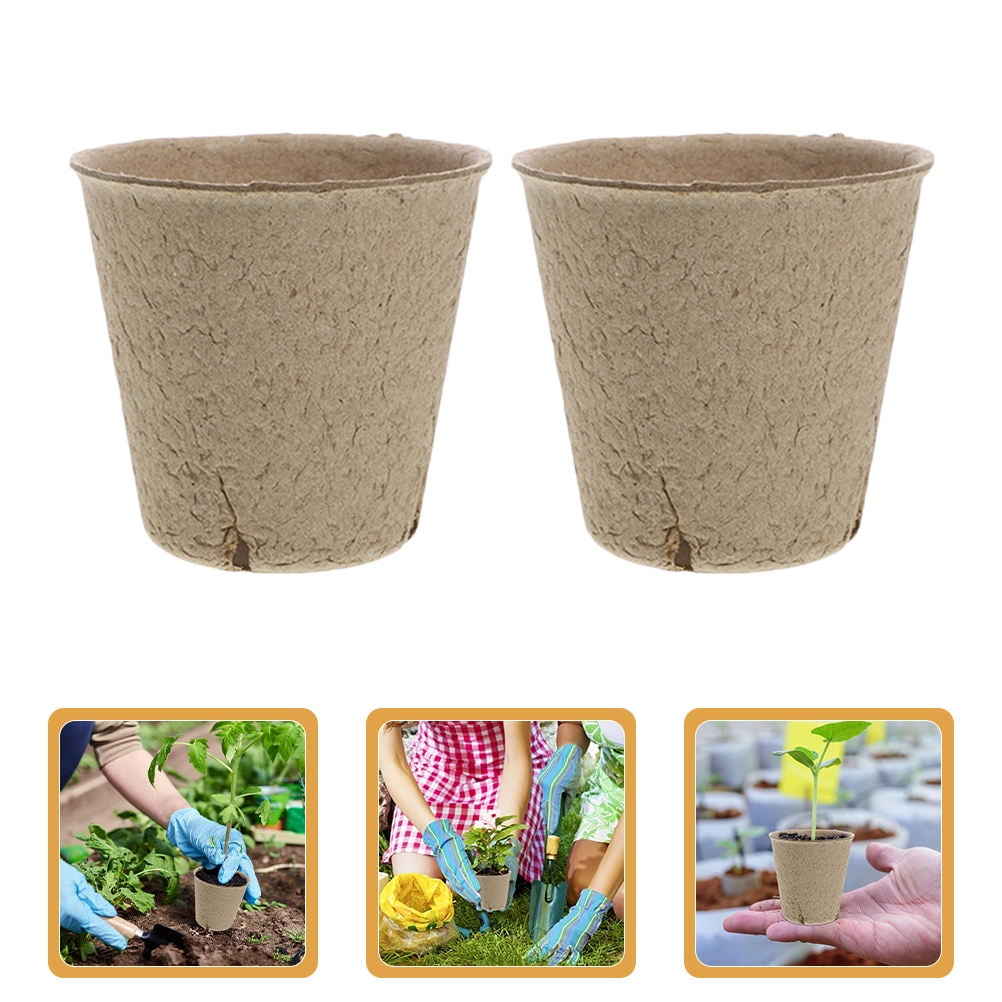 HEANUJJ Nursing Pots Brown Drainage Holes 20Labels 3.14X3.14X2.75in ...