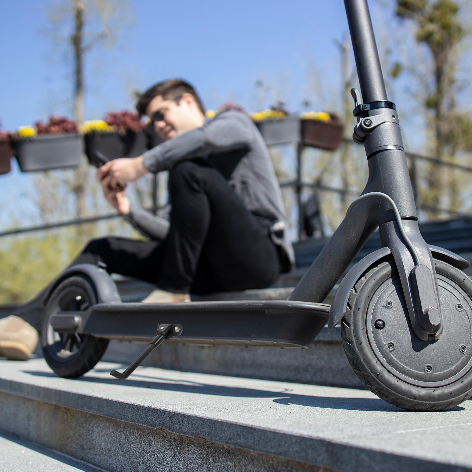 WHAMVOX 1 Set Scooter Parking Stand Bracket with Extended Design for ...