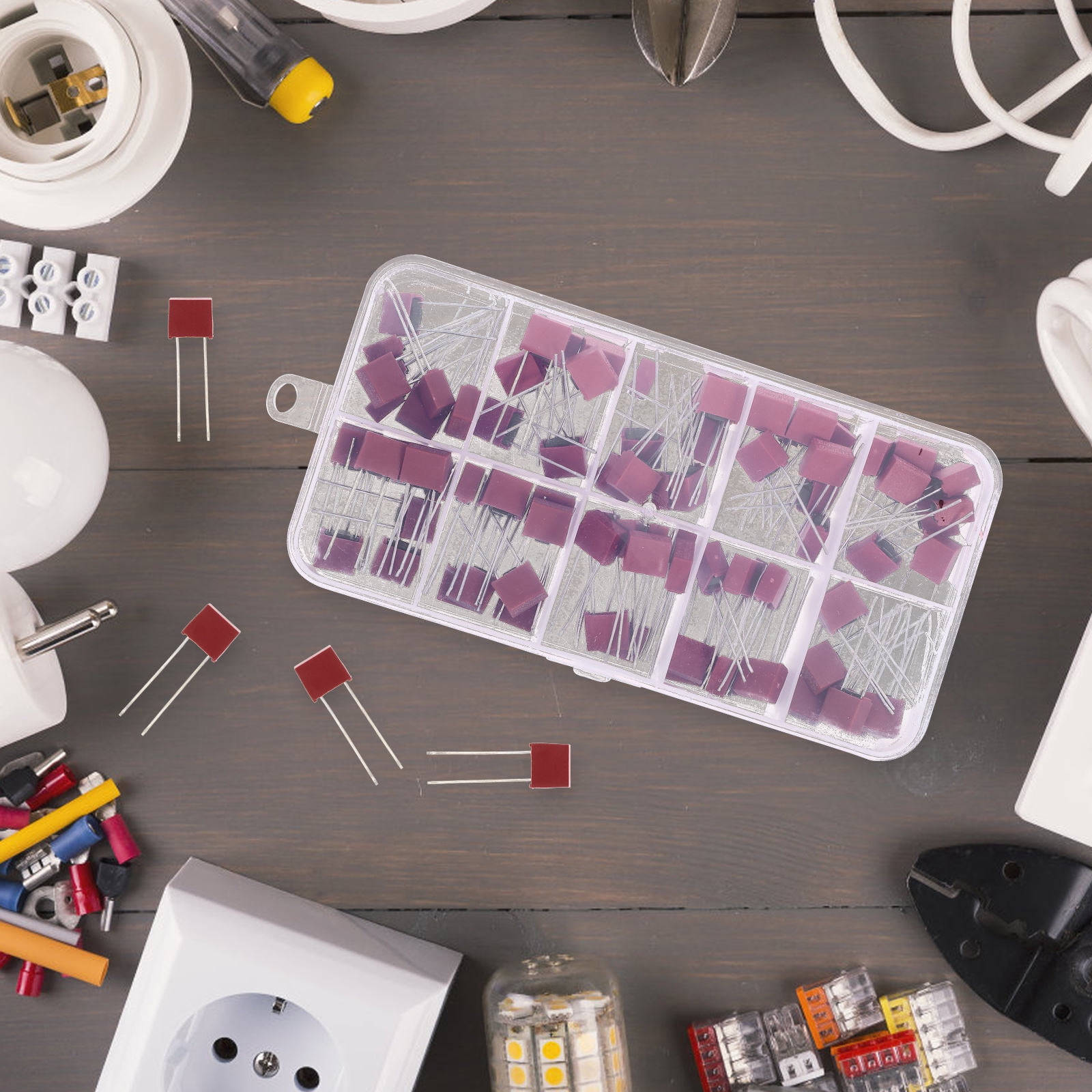 WHAMVOX 1 Set Slow Blow Fuse Assorted 250 Volt Time Delay Fuse Plastic ...