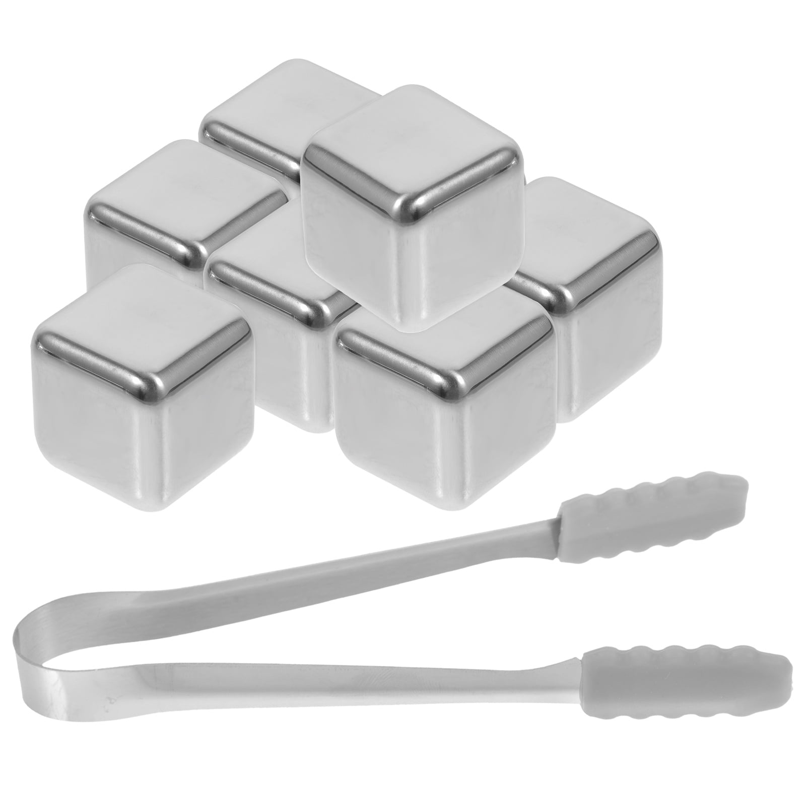 WHAMVOX 1 Set Stainless Steel Ice Cubes Chilling Stones Reusable Ice ...