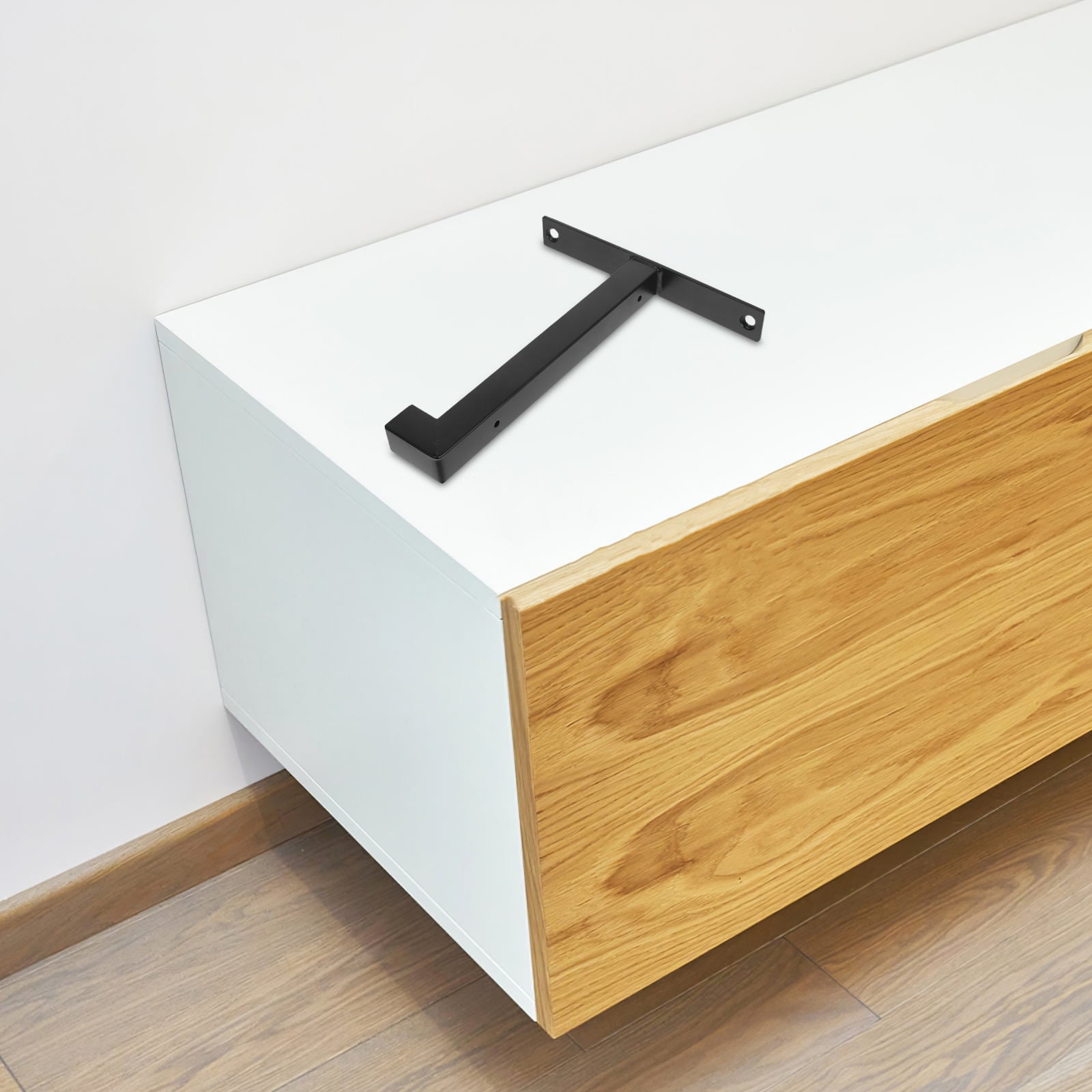 WHAMVOX 1 Set T-Shaped Corner Bracket for Shelves Floating Shelf ...