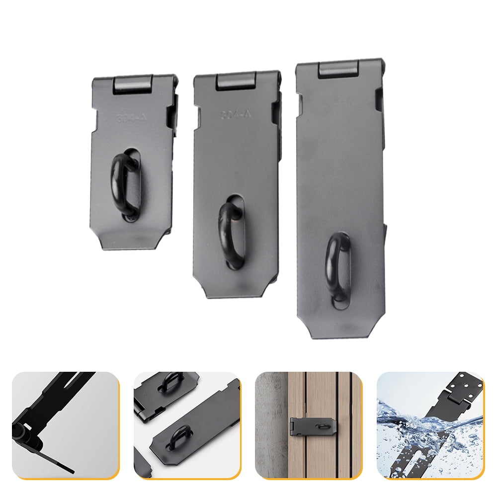 WHAMVOX 1 Set Thick Door Hasp Lock Safety Packlock Clasp Gate Door Lock ...