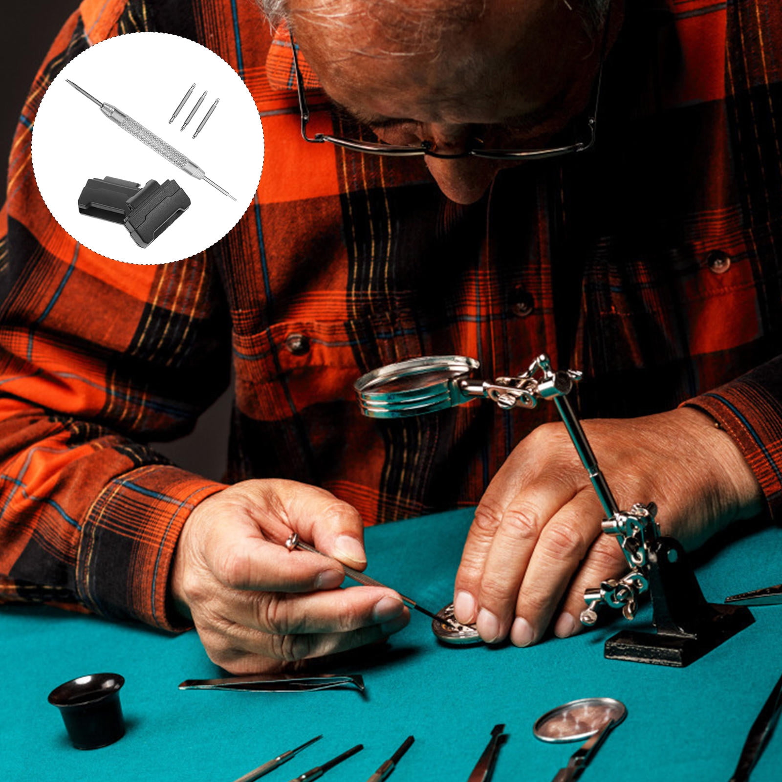 WHAMVOX 1 Set Watch Strap Adapter Tool Kit Watch Strap Connector Kit ...