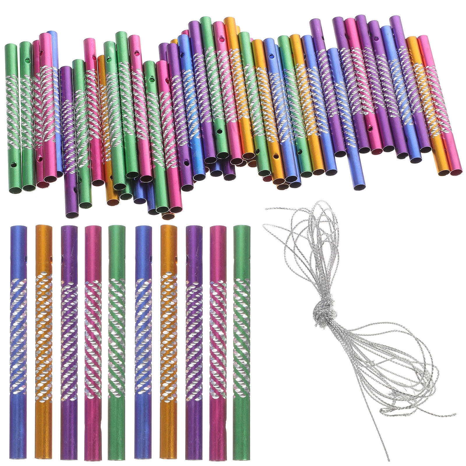 WHAMVOX 1 Set Wind Chime Tubes Parts Kindergarten DIY Wind Chime Wind ...