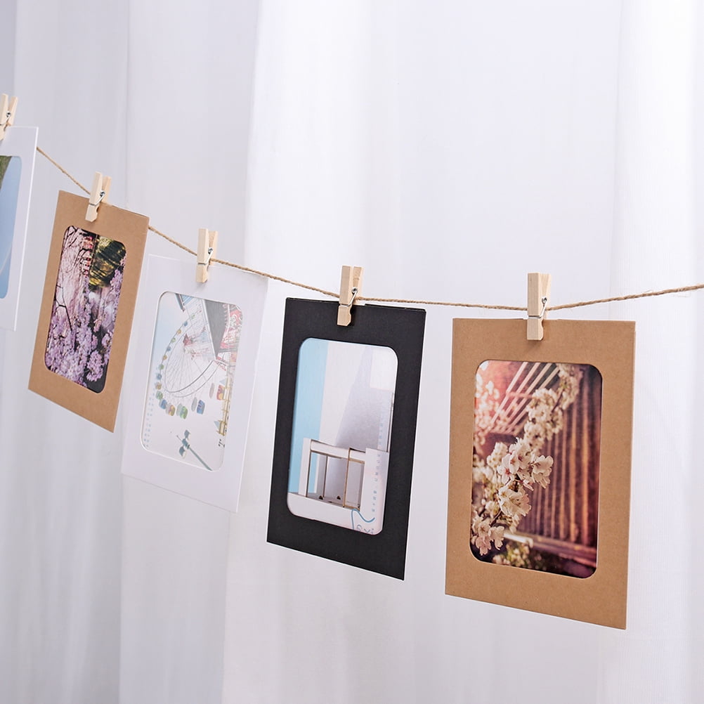 WHAMVOX 1 Set of DIY Photo Frame Blank Picture Holder Hanging Photo ...