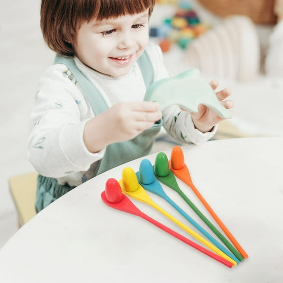 WHAMVOX 1 Set of Egg and Spoon Race Game Kids Balance Spoons Balance ...