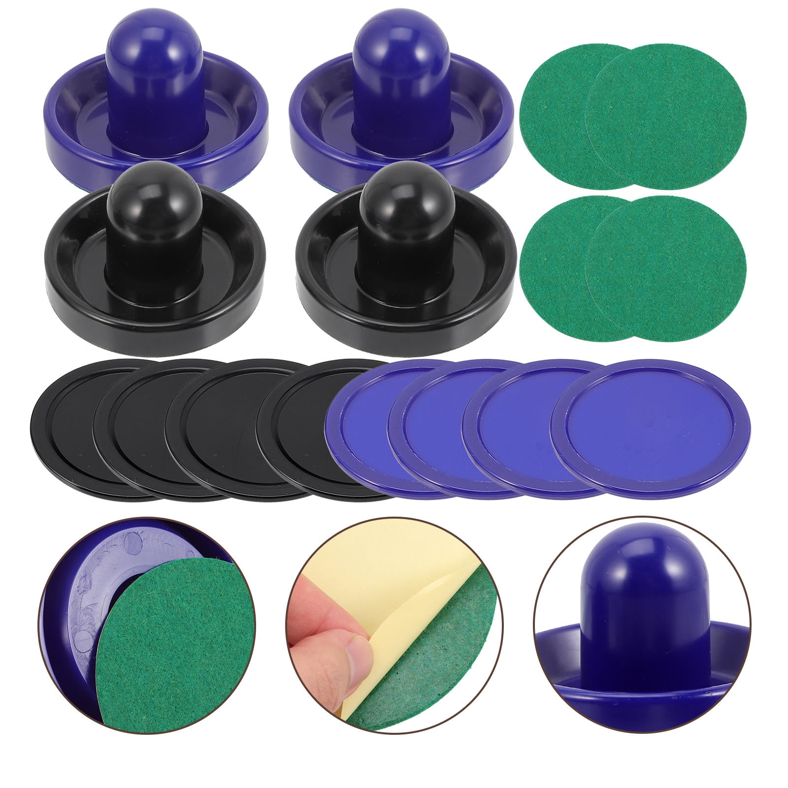 WHAMVOX 1 Set of Game Table Air Hockey Pucks Pushers Mini Air Hockey ...