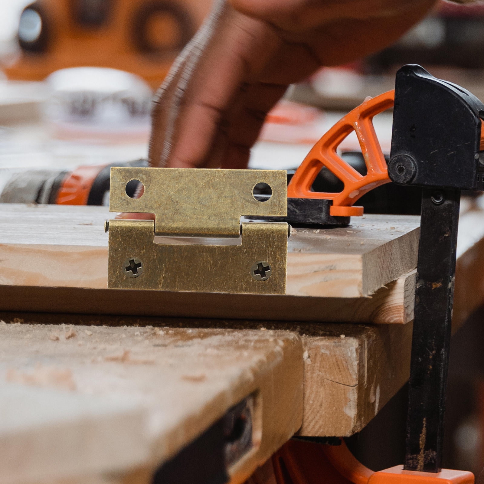 WHAMVOX 1 Set of Mini Hinges Wooden Jewelry Box Hinges Wood Case Hinges ...