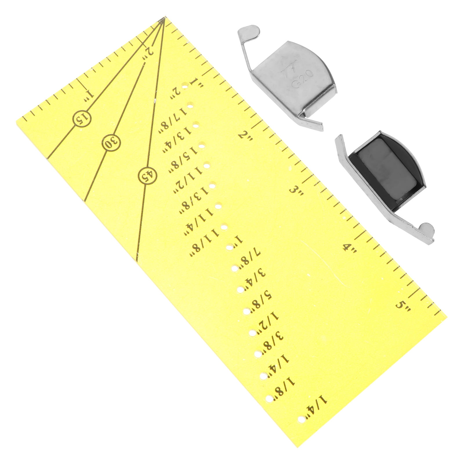WHAMVOX 1 Set of Quilting Seam Allowance Ruler Practical Measuring Tool ...