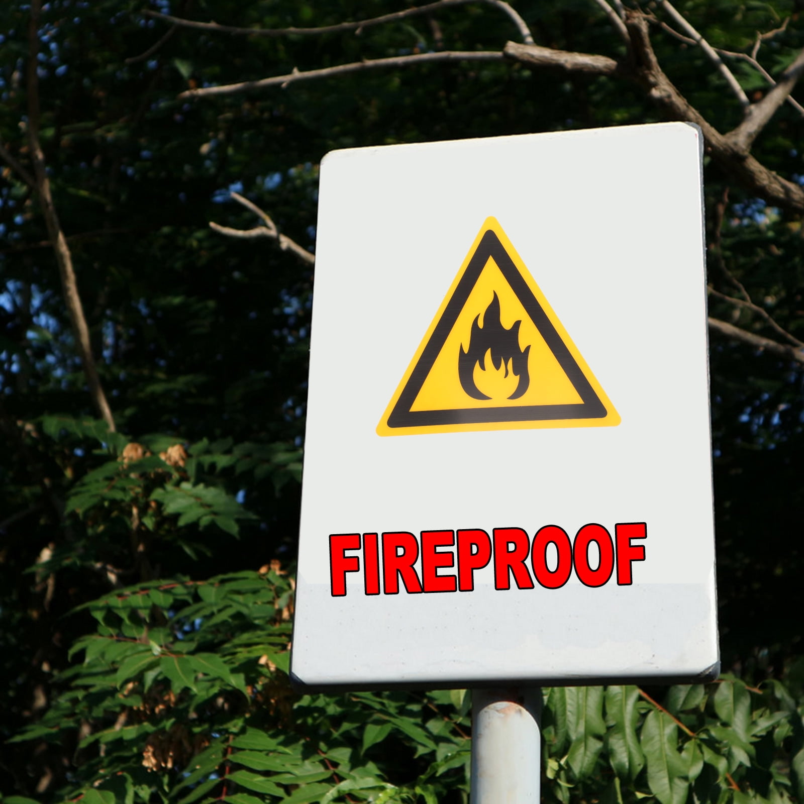 WHAMVOX 1 Sheet Useful Flammable Sign Flammable Label Flammable Sign ...