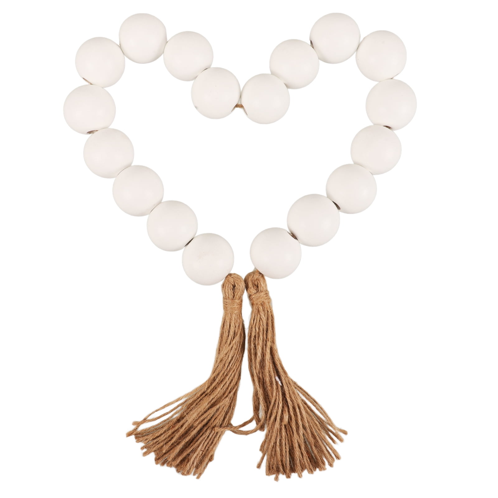 WHAMVOX 1 String Decorative Wood Bead Garland With Tassels Tassel Wood ...