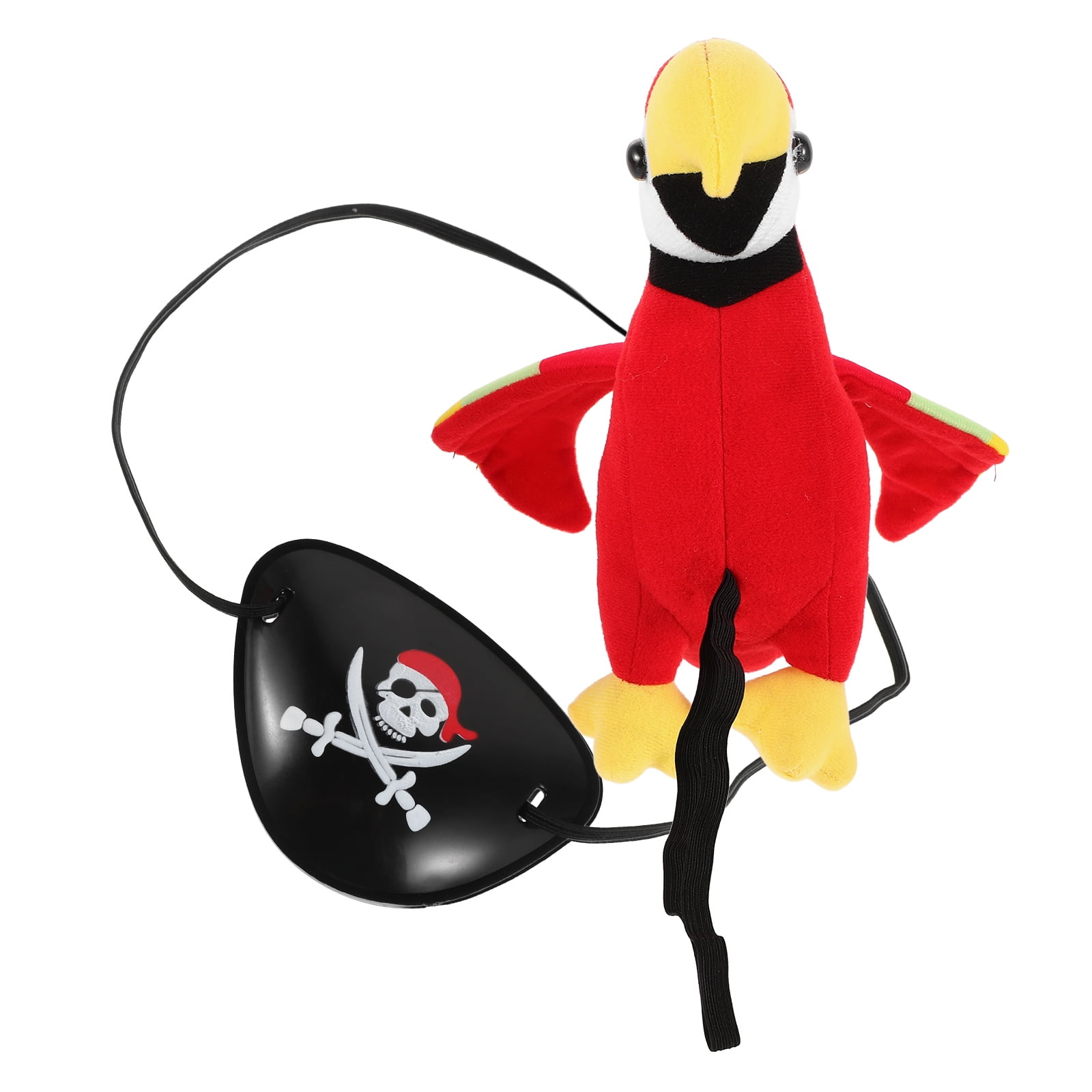 WHAMVOX 1 set of Pirate Parrot Prop Plush Animal Toy Halloween Adorable ...