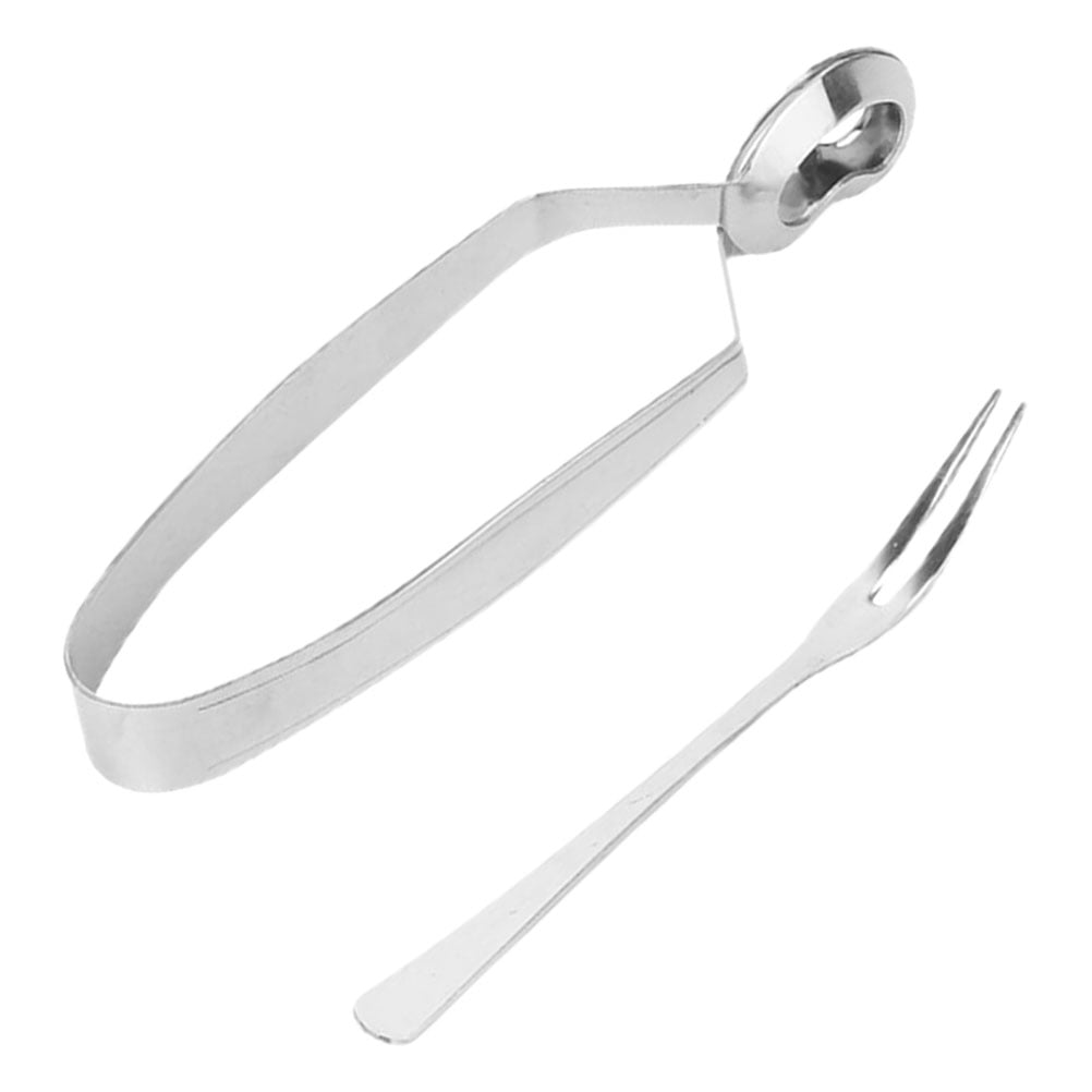 WHAMVOX 1 set of Stainless Steel Snail Tong Escargot Tong Metal Seafood ...