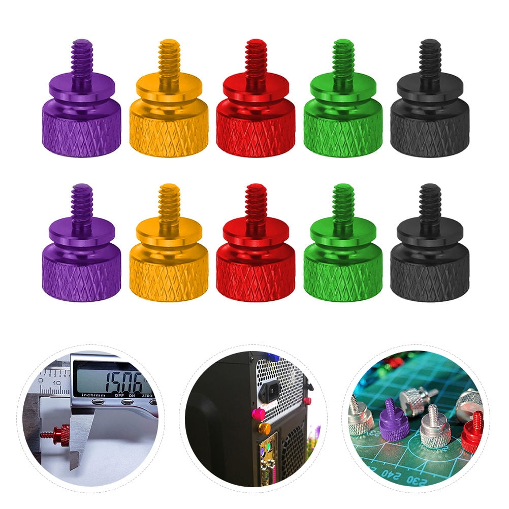 WHAMVOX 10 PCS Chassis Fixing Screw Thumb Screws Anti-corrosion Knurled ...
