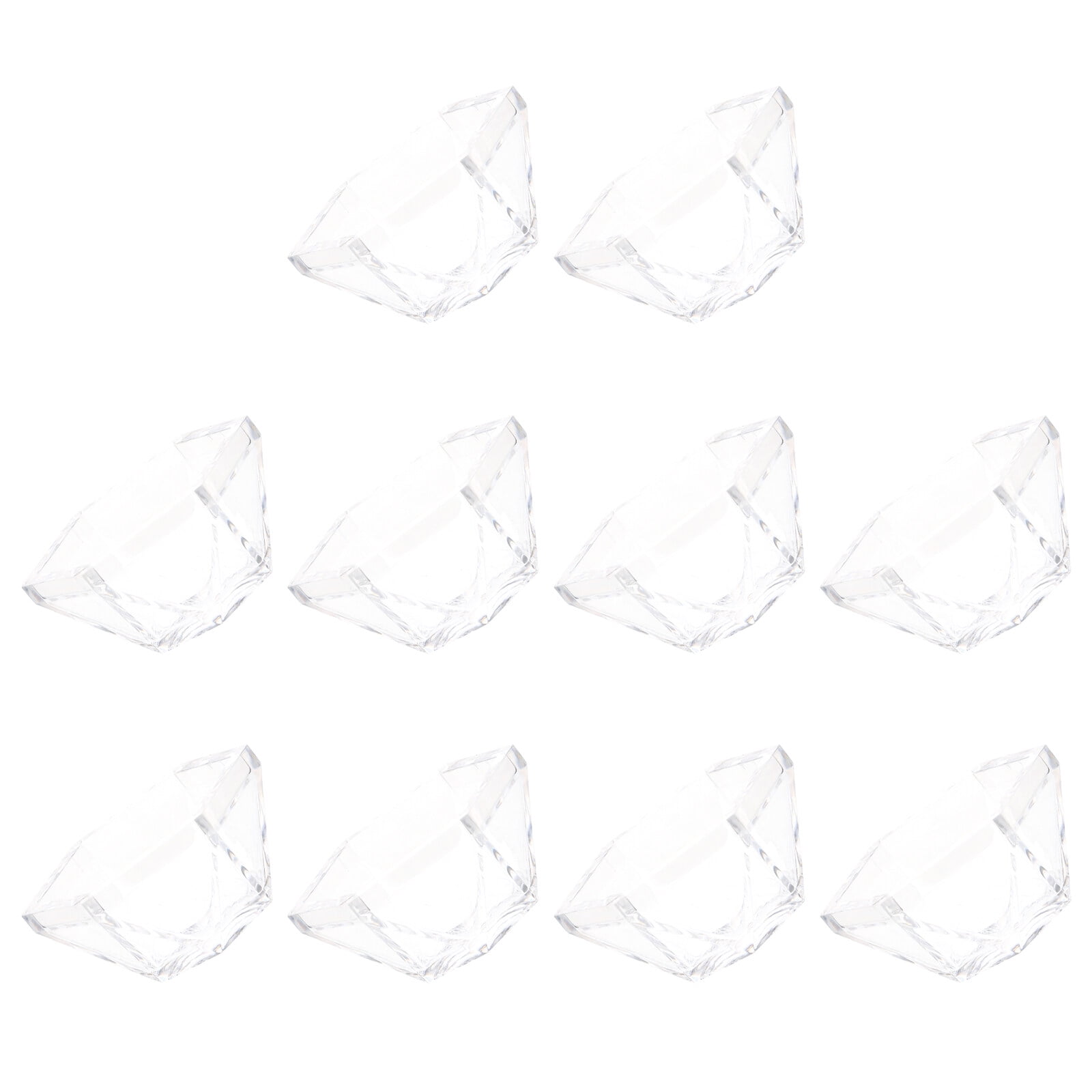 WHAMVOX 10 PCS Crystal Ball Base Display Rotating Stand Risers Jewelry ...