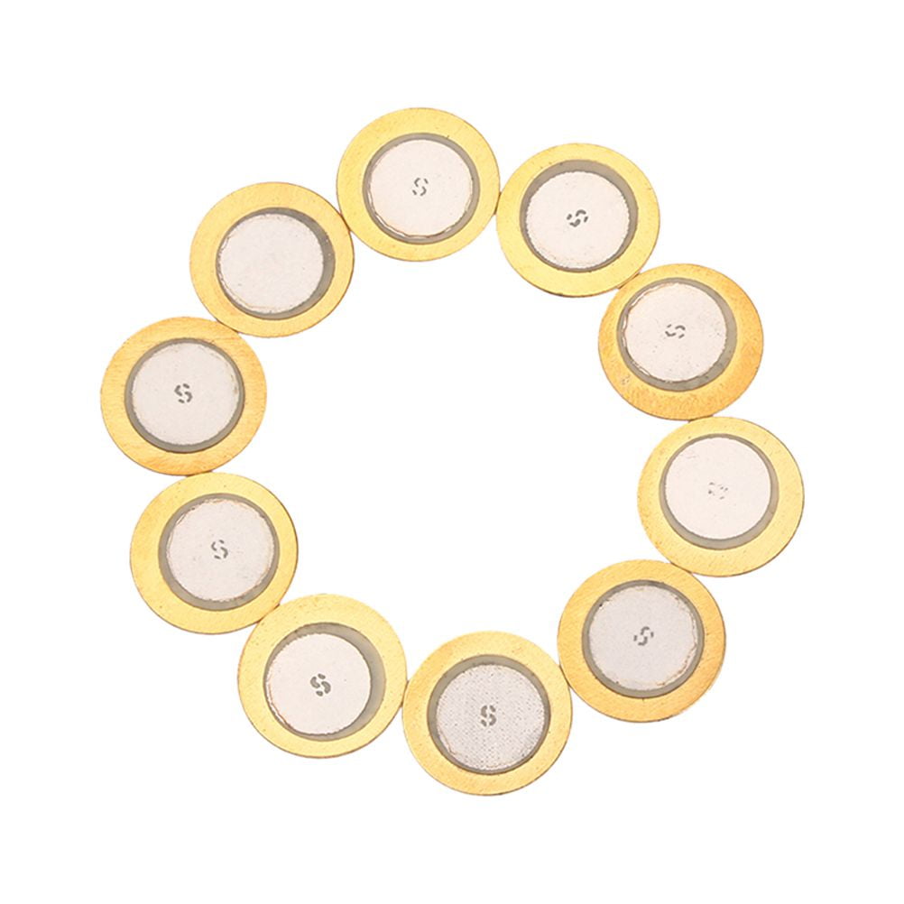 WHAMVOX 10 PCS Pickup Small Copper Sheet Disc Diaphragm Elements 2.30X2 ...