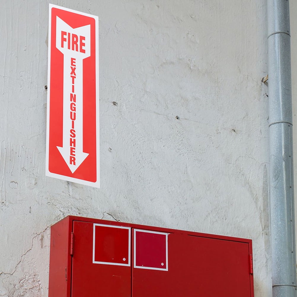 WHAMVOX 10 Pack Fire Extinguisher Sign Stickers Adhesive Safety Labels ...