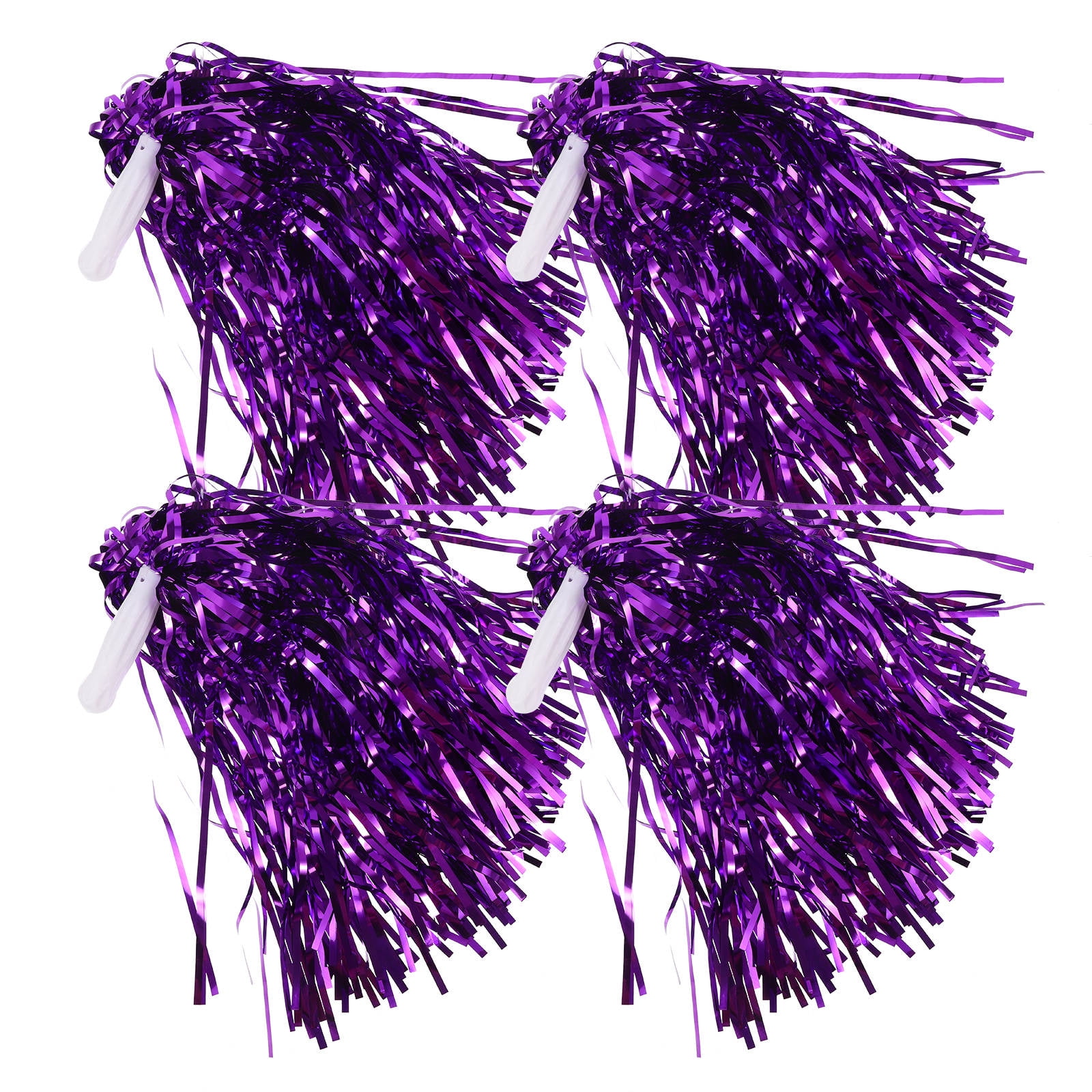 WHAMVOX 10 Pcs/5 Red Cheerleading Pom Poms Sports Cheerleader Purple ...
