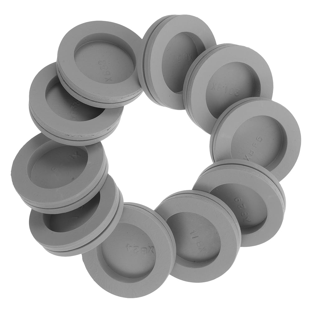 FESTFENDS Air Conditioner Drain Plug Grey 10Pcs 0.75X0.75X0.24In ...