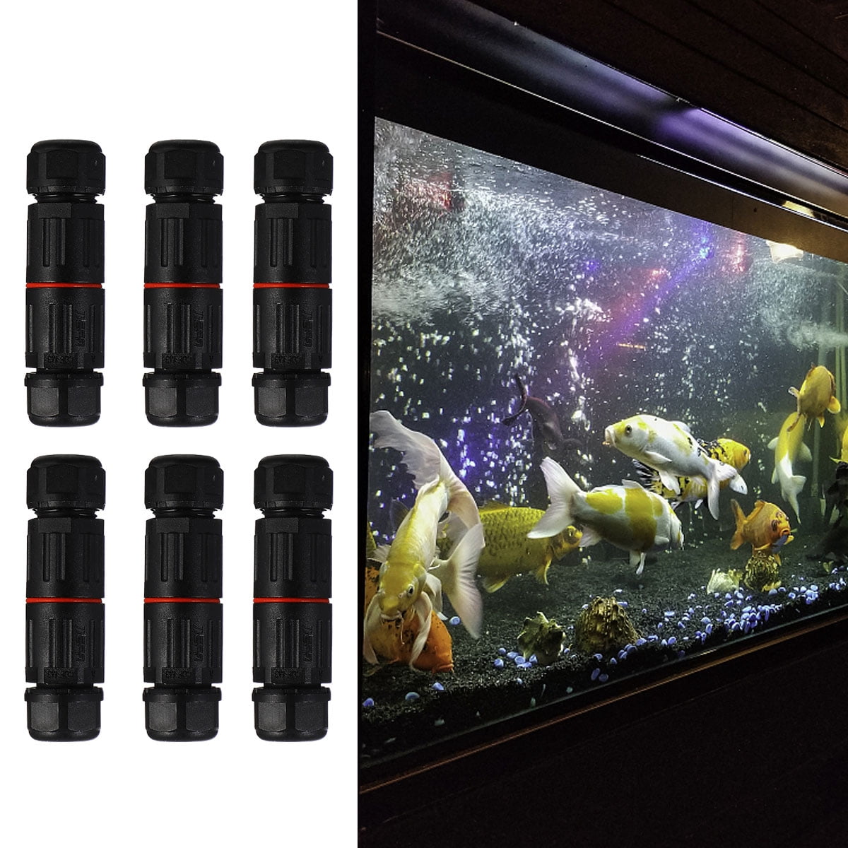 WHAMVOX 10 Pcs Cable Splice Waterproof Connector Power Cables Wire Man ...