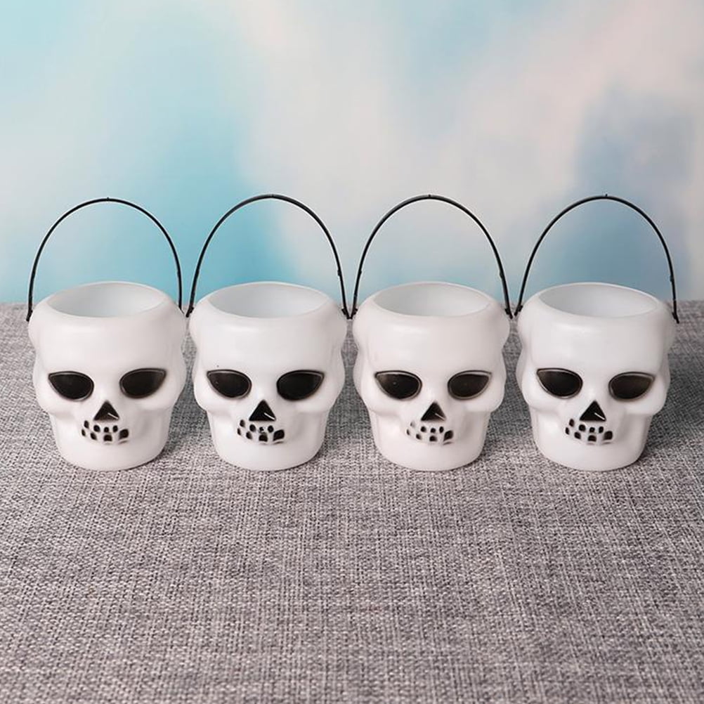 WHAMVOX 10 Pcs Candy Bucket Buckets for Kids Decorations White ...