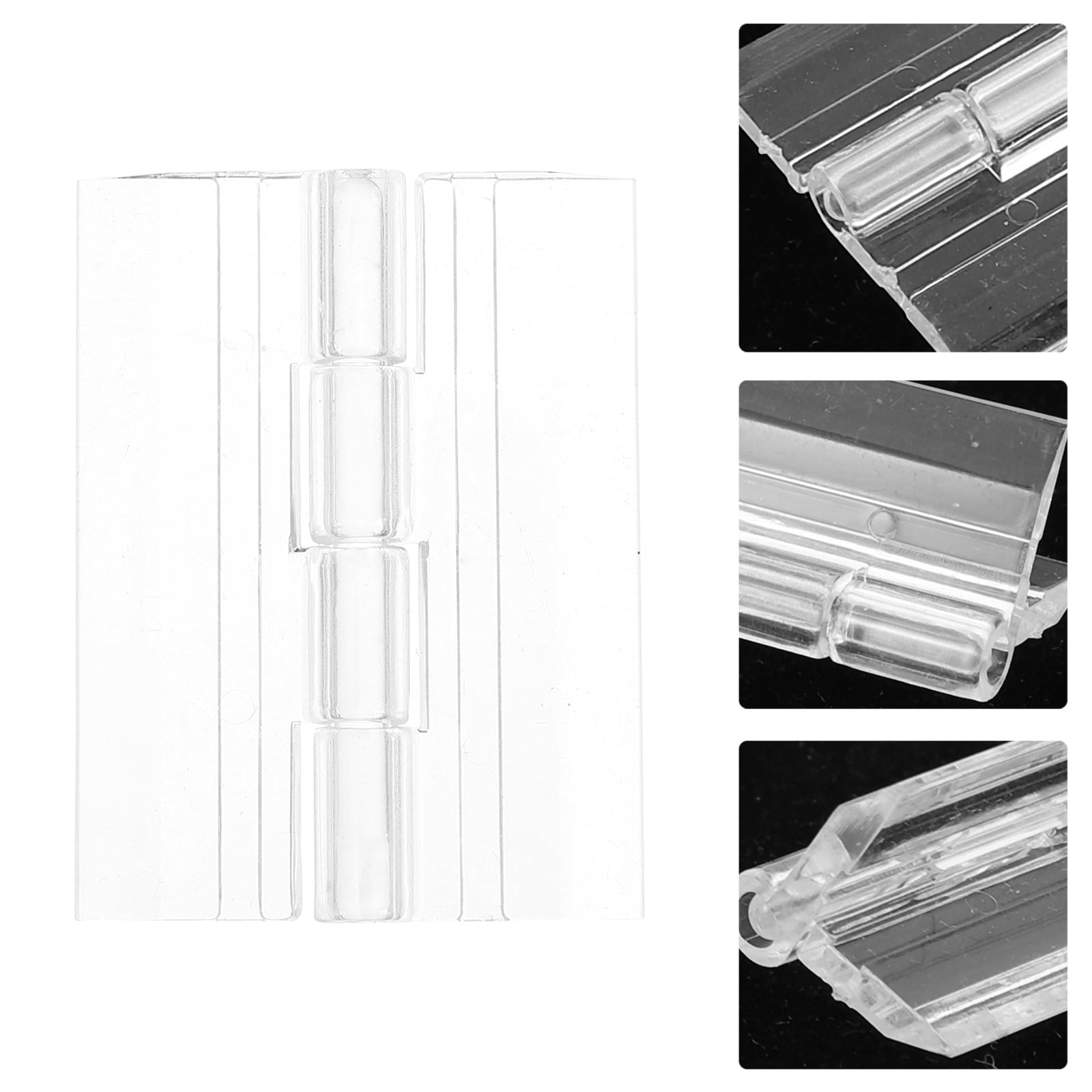 WHAMVOX 10 Pcs Clear Hinges for Boxes Acrylic Transparent Folding DIY ...