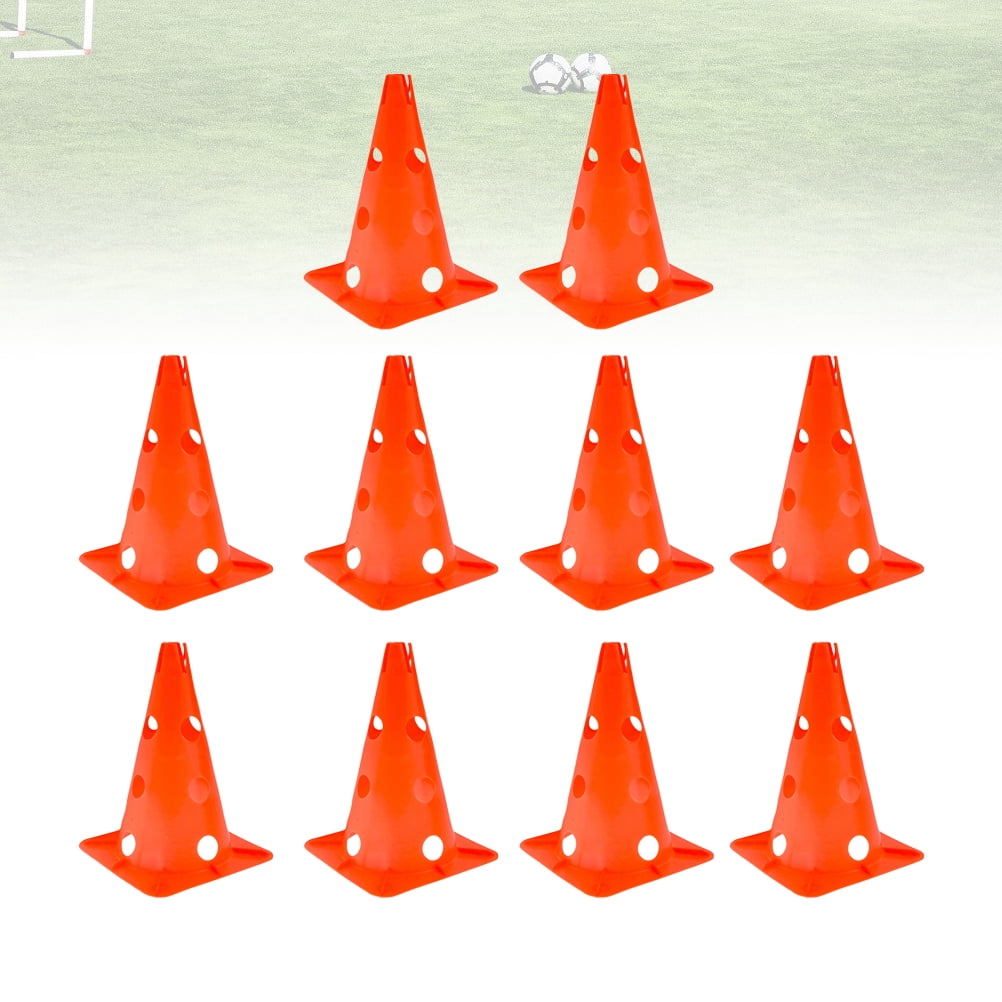 WHAMVOX 10 Pcs Collapsible Slotted Cones Outdoor Field Equipment ...
