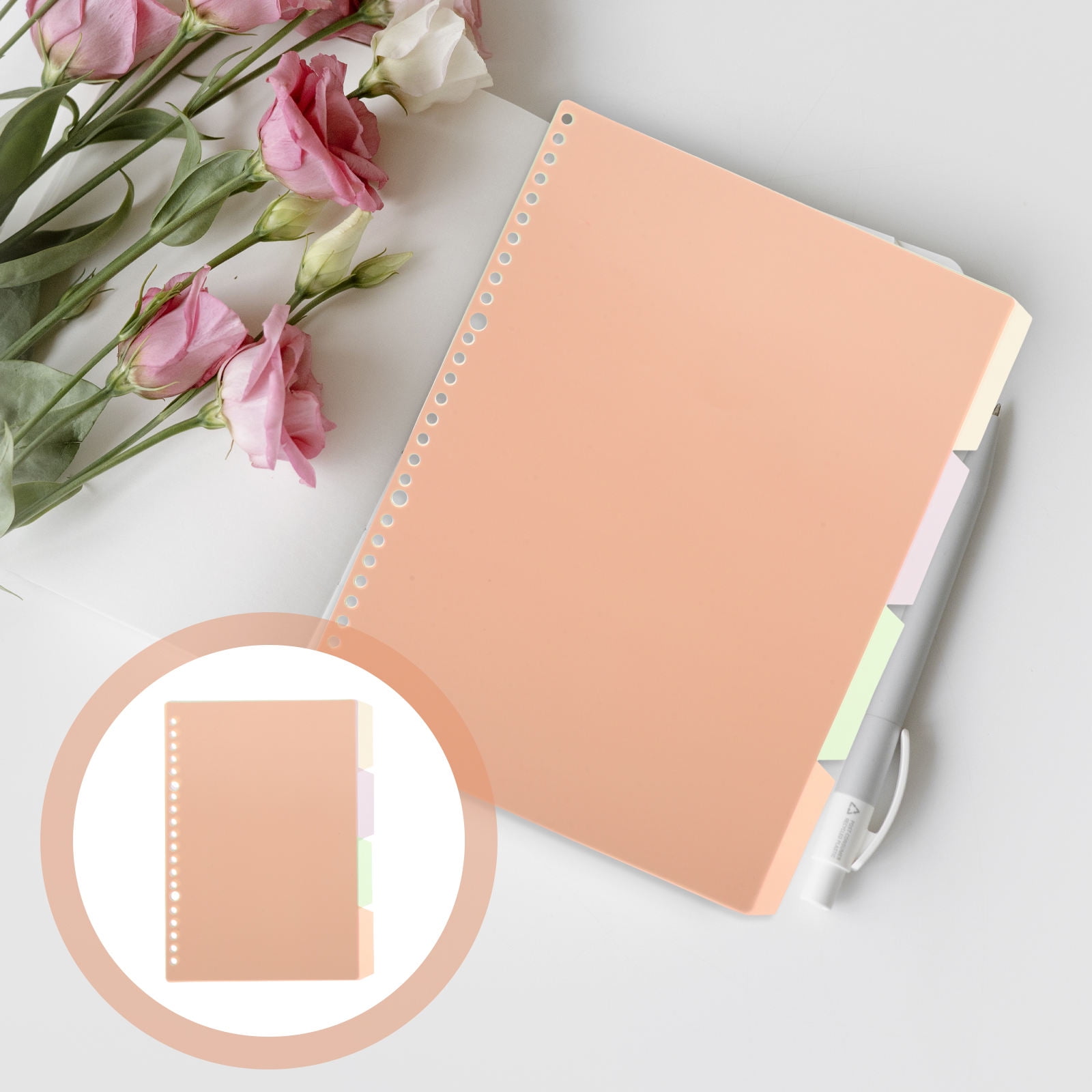 SEWCHICS Binder Inserts Dividers Binder Dividers PP Plastic 10Pcs ...