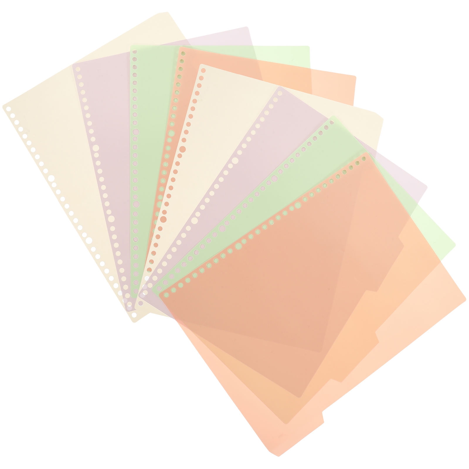WHAMVOX 10 Pcs Dividing Page Tags Dividers Organiser Binders Macarons ...