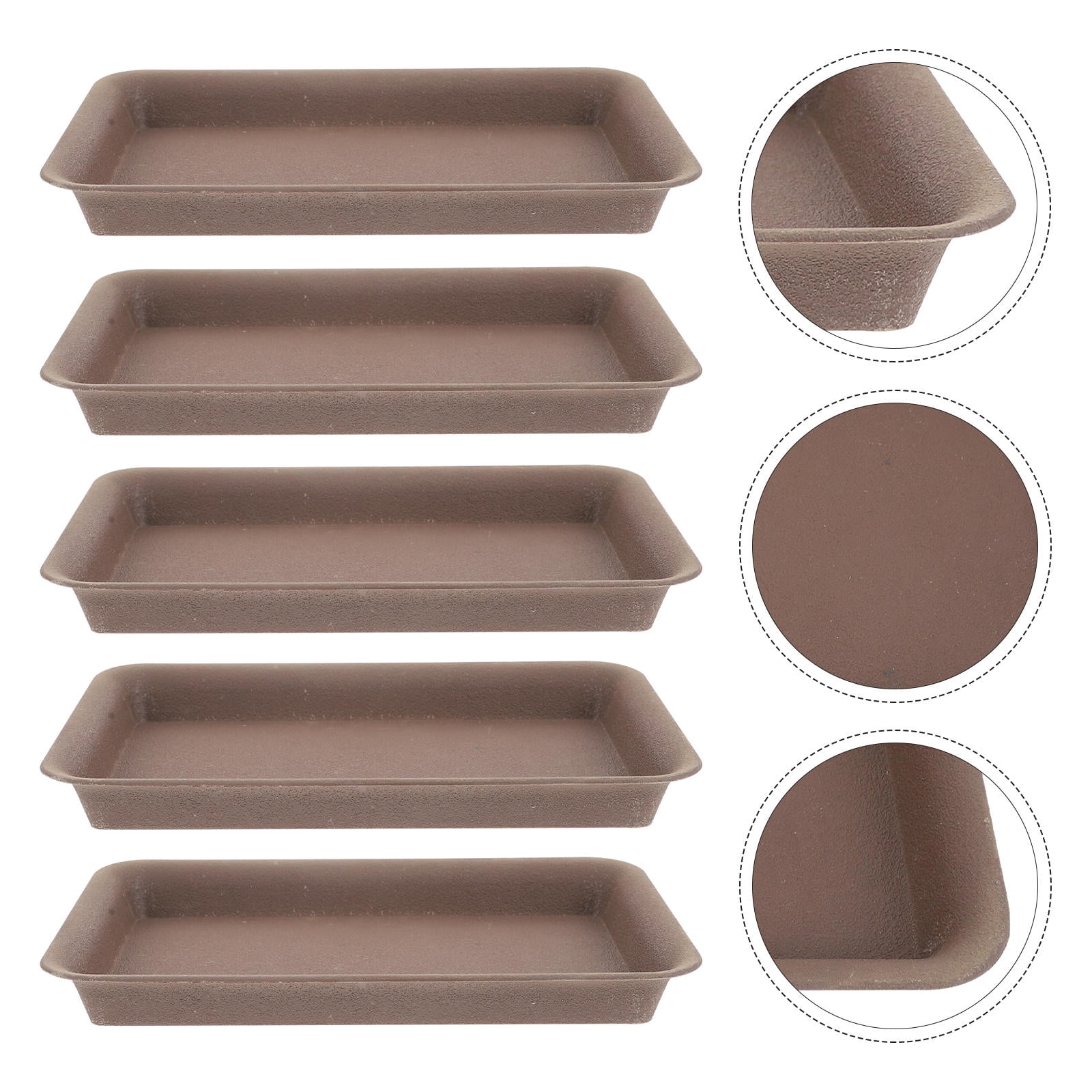 WHAMVOX 10 Pcs Flower Pot Base Tray Planter Seedling Indoor Plants Pots ...