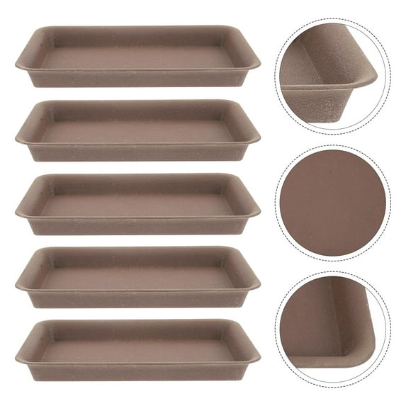 WHAMVOX 10 Pcs Flower Pot Base Tray Planter Seedling Indoor Plants Pots ...