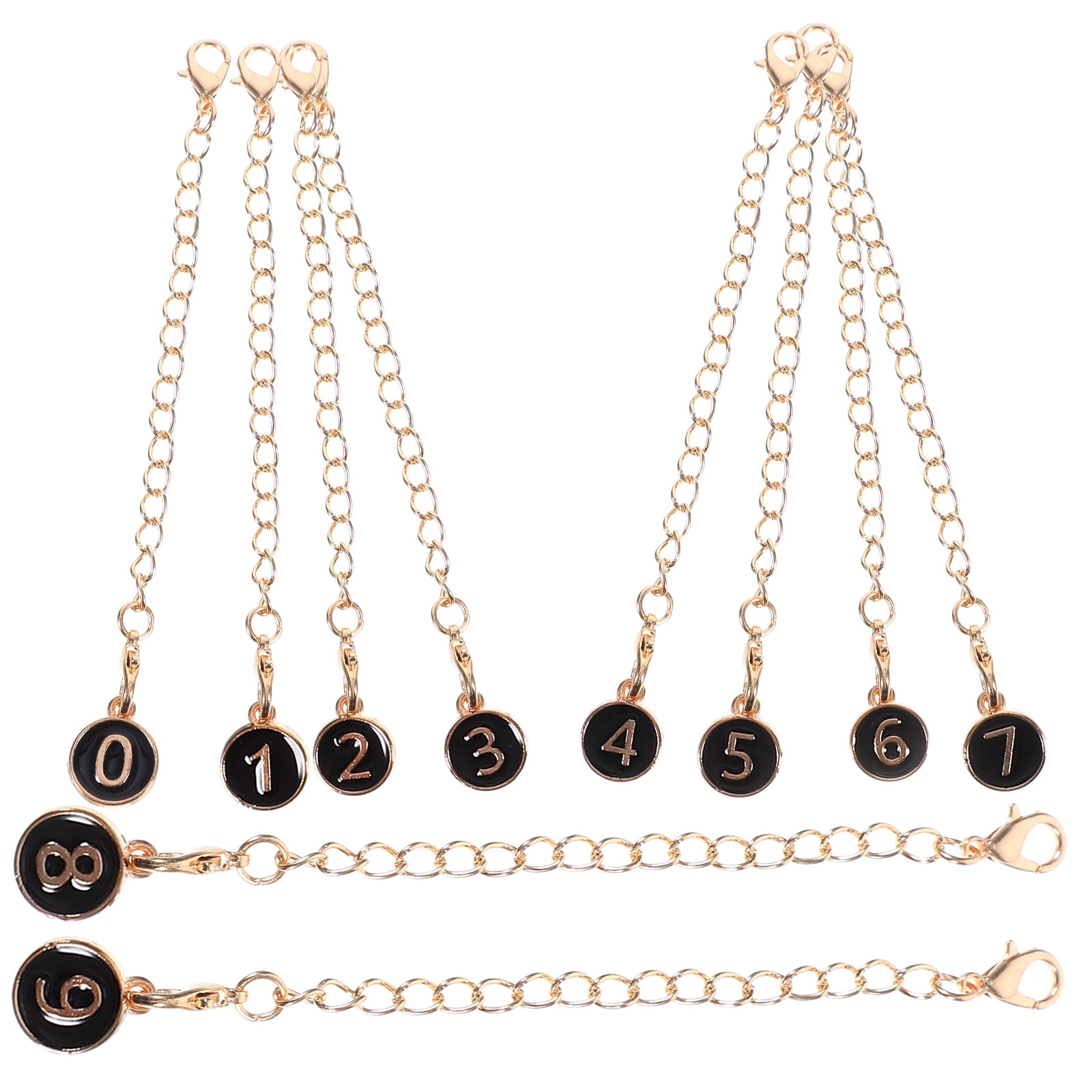 WHAMVOX 10 Pcs Handheld Water Bottle Pendant Cup Handle Chain Black ...