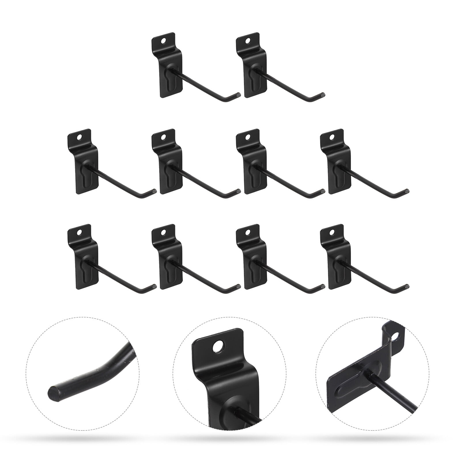 WHAMVOX 10 Pcs Hook Attachment for Wire Shelving Store Display Shelf ...