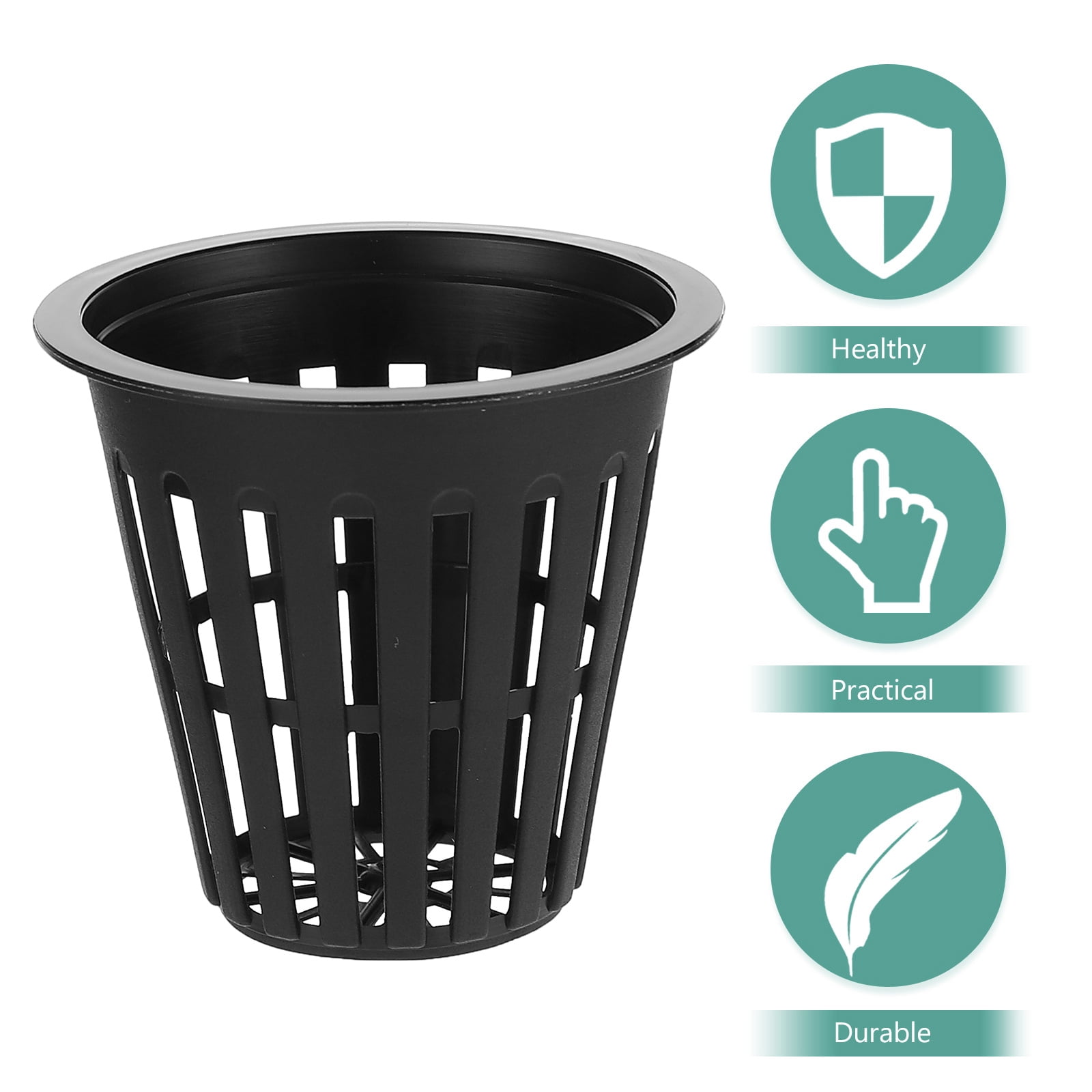 WHAMVOX 10 Pcs Hydroponic Planting Basket Hydroponics Cup Net Pots ...