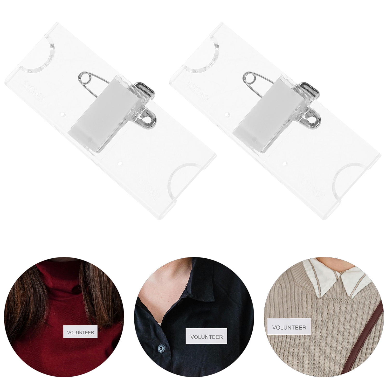 WHAMVOX 10 Pcs Identity Badge Cases Work Cards Holders Tag Key Student ...