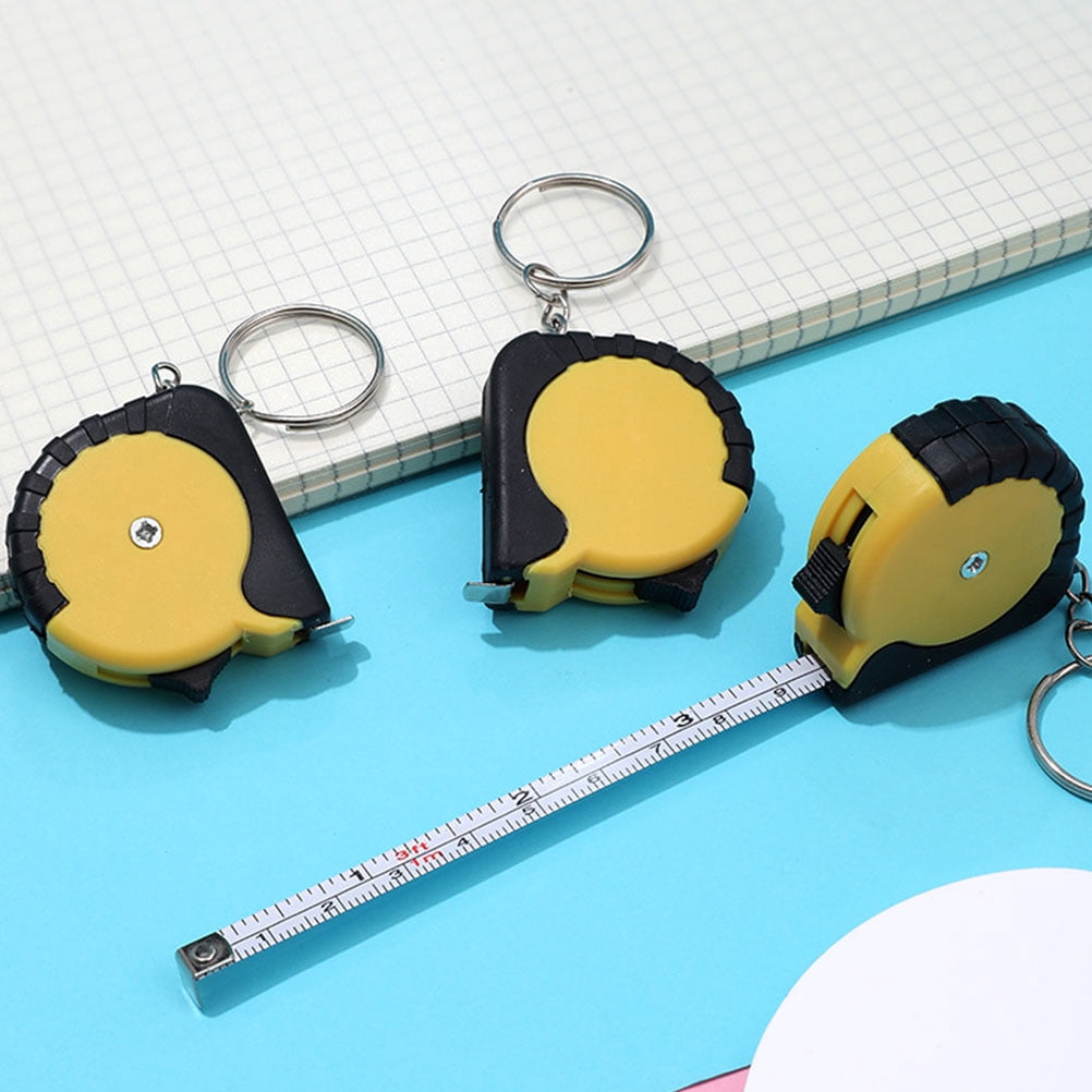 WHAMVOX 10 Pcs Key Chain Tape Measure Retractable Measuring Mini Metric ...
