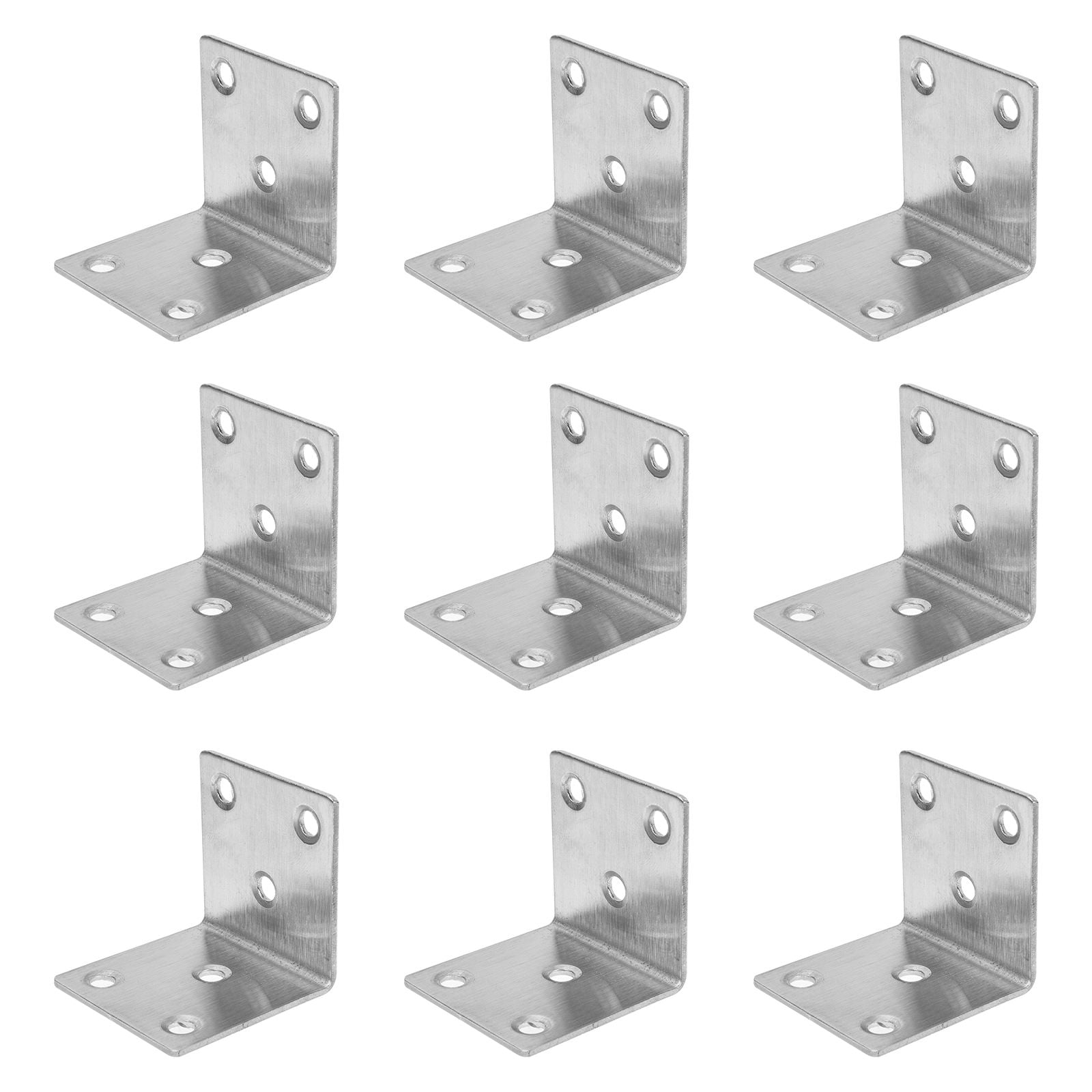 WHAMVOX 10 Pcs Kitchen L-shaped Corner Code Fixing Bracket Z-shape U ...