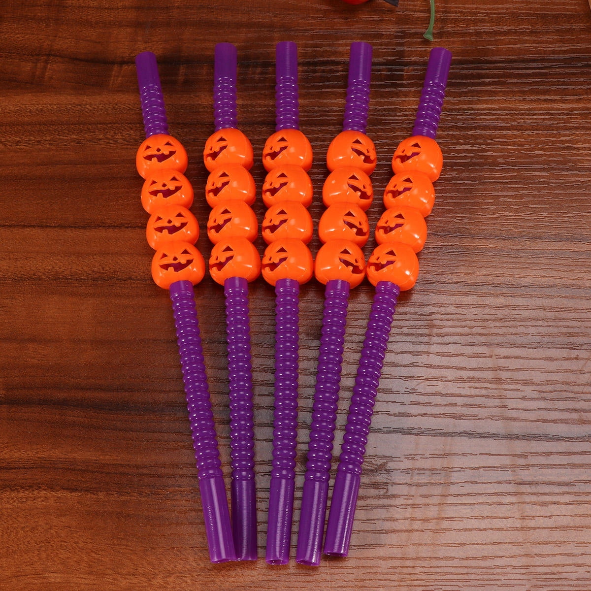 WHAMVOX 10 Pcs Loop Pumpkin Straw Fun Straws Style 22.00X2.00X0.80CM ...