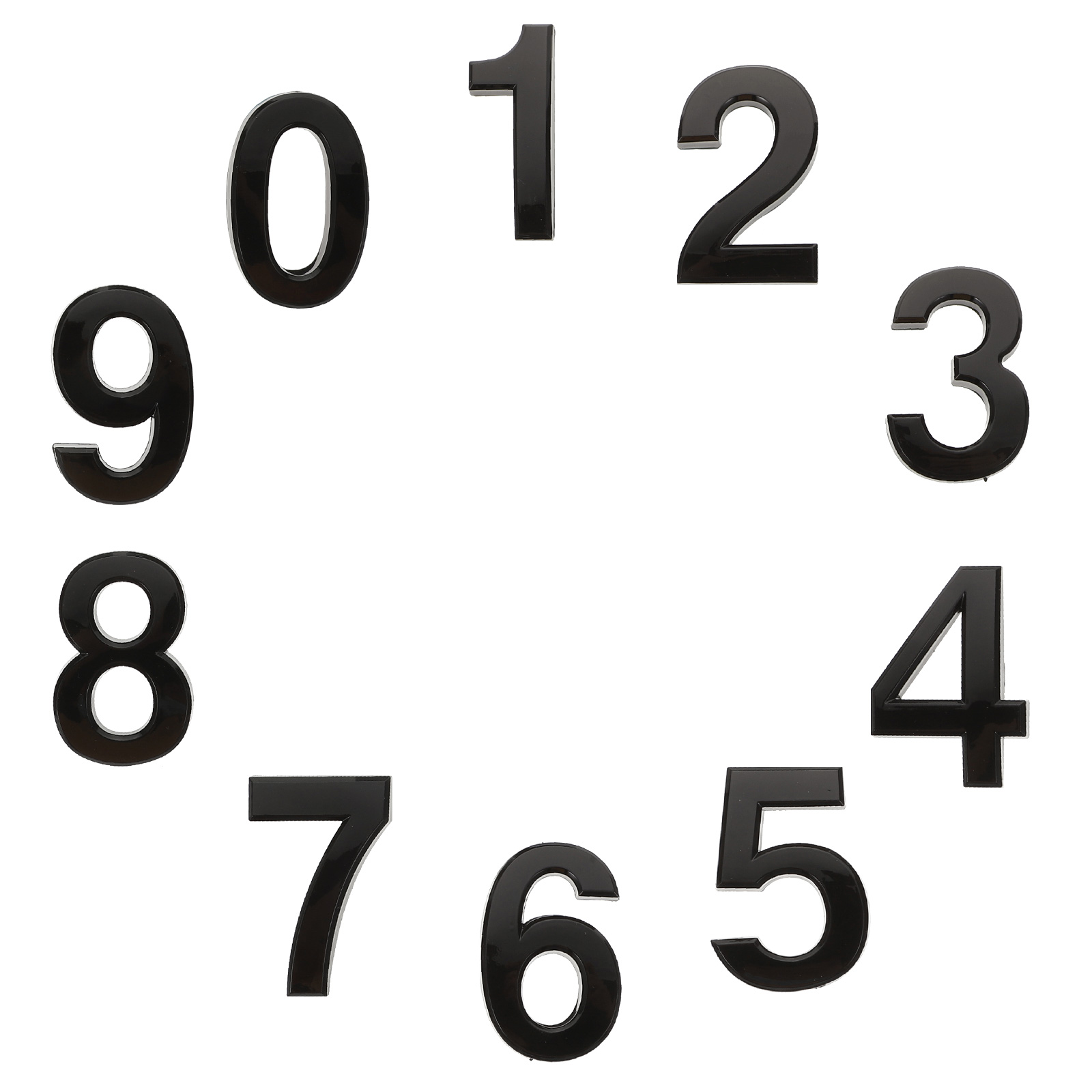 WHAMVOX 10 Pcs 门号码贴 Number Stickers for Mailbox House Numbers outside ...